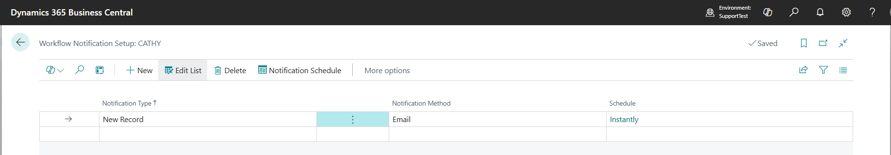 Set up notifications for approval users